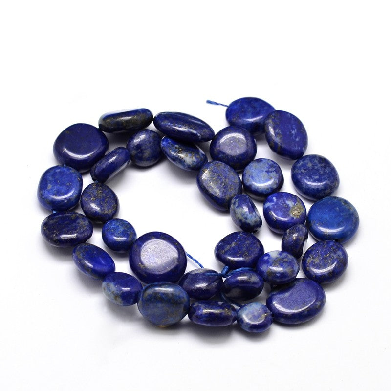 1 Strand Natural Lapis Lazuli Nugget Beads 10.5mm x 12mm